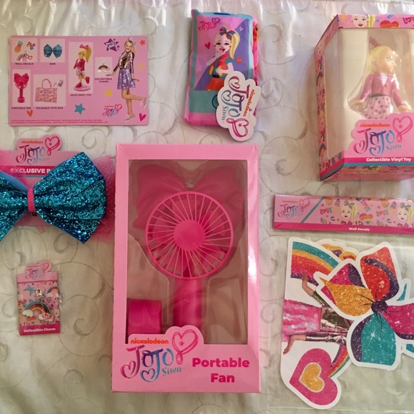 JoJo Siwa | Accessories | Jojo Siwa Exclusive Blue Sparkle Bow Tote Bag ...